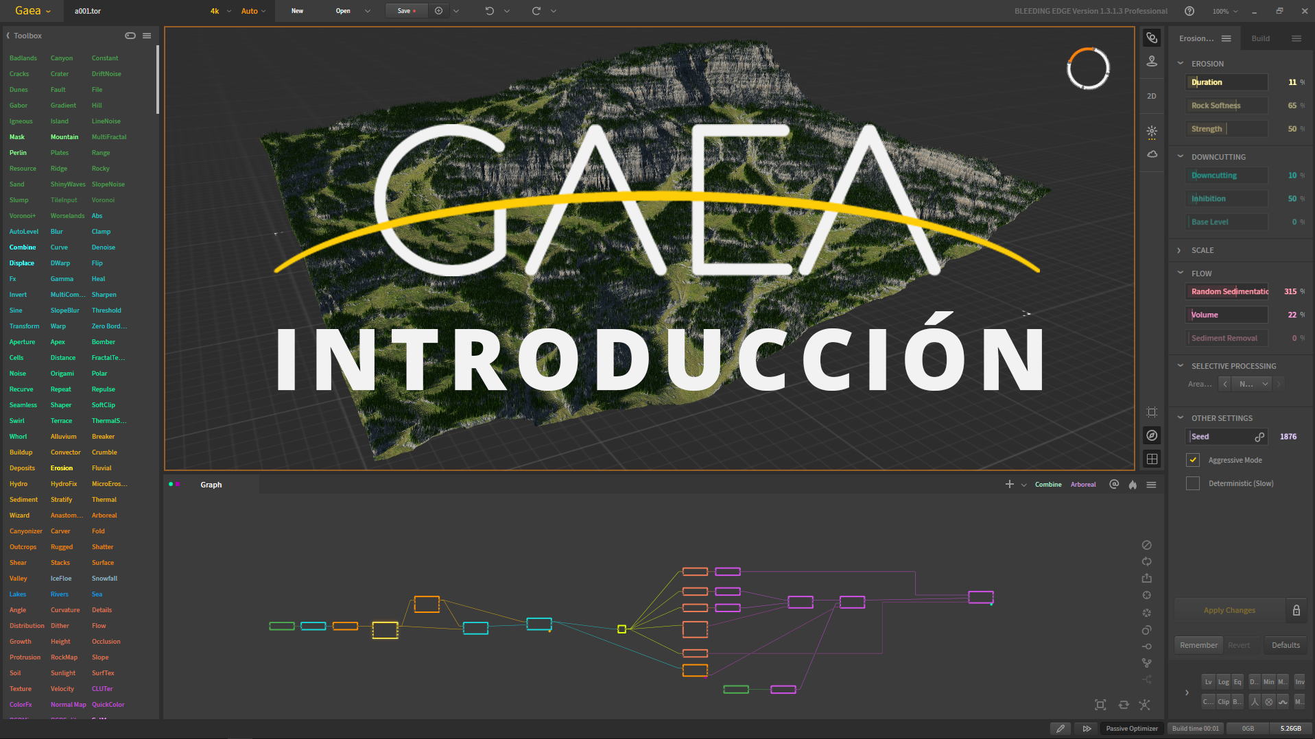 Introducción a Quadspinner Gaea para modelar terrenos procedurales | 3DCollective